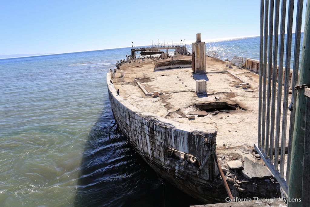 Seacliffs State Beach: Sunken Ship at the End of the Pier in Aptos, CA ...