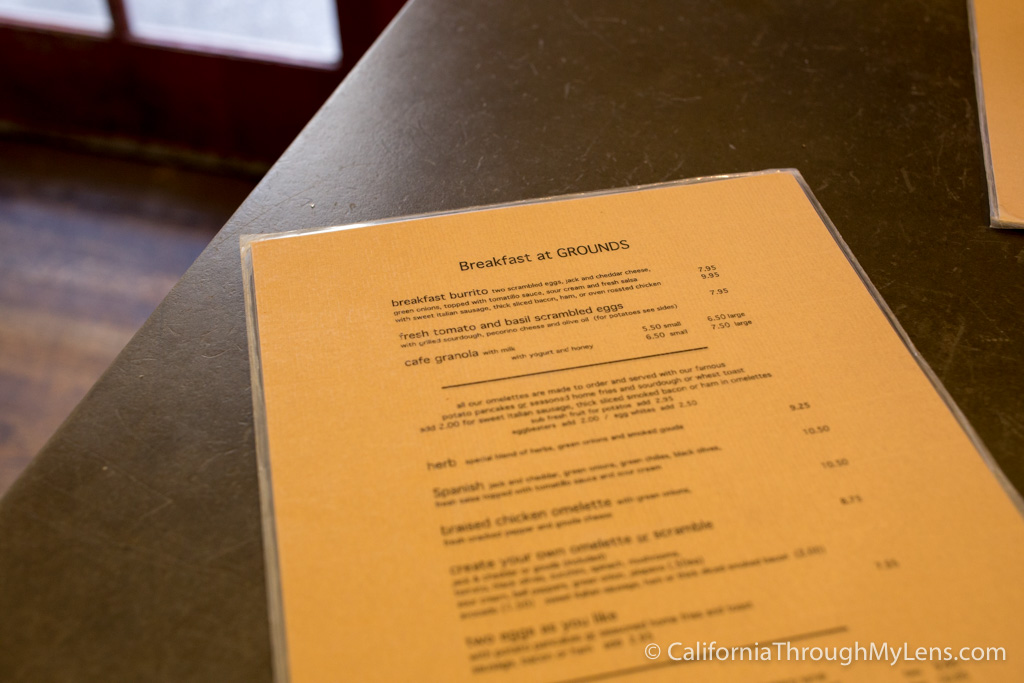 Grounds Restaurant in Murphys: Braised Chicken Omelettes and Potato ...