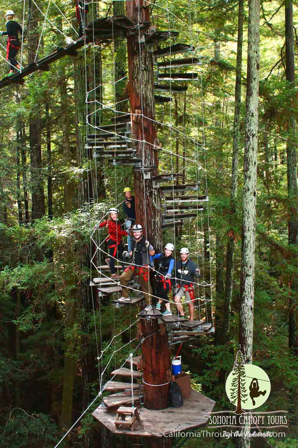 Ziplining in the Redwoods with Sonoma Canopy Tours - California Through ...