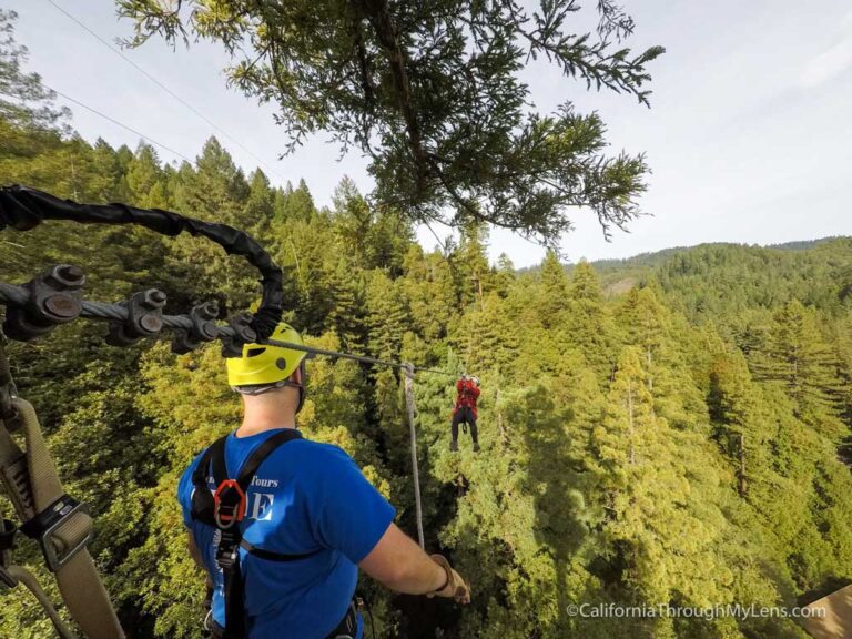 Ziplining in the Redwoods with Sonoma Canopy Tours - California Through ...