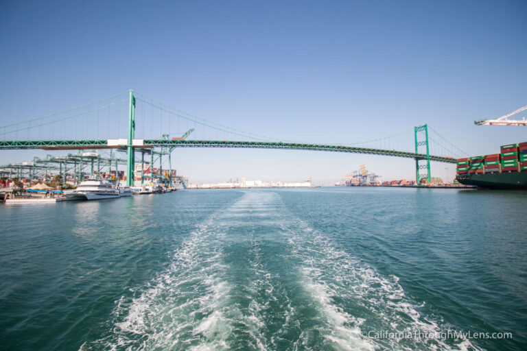 LA Waterfront Harbor Tour: Shipping Containers, Vincent Thomas Bridge ...