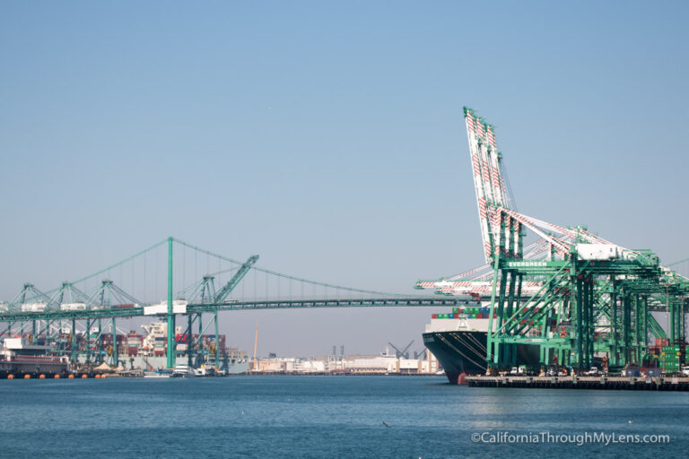 LA Waterfront Harbor Tour: Shipping Containers, Vincent Thomas Bridge ...