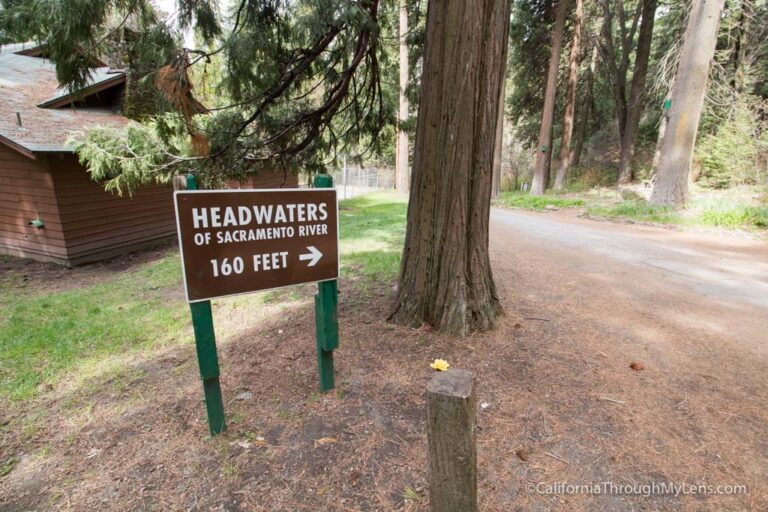 Headwaters of the Sacramento River in Mt Shasta City Park - California ...