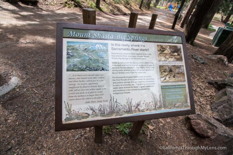 Headwaters of the Sacramento River in Mt Shasta City Park - California ...