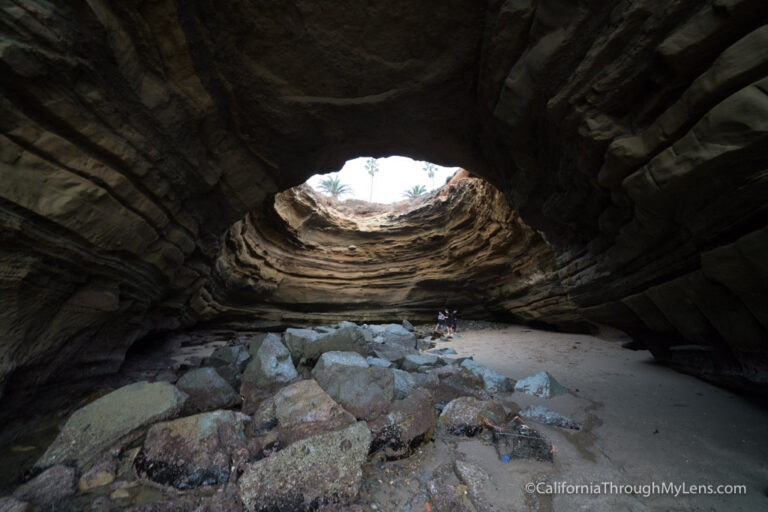 Sunset Cliffs Open Ceiling Sea Cave in San Diego - California Through ...