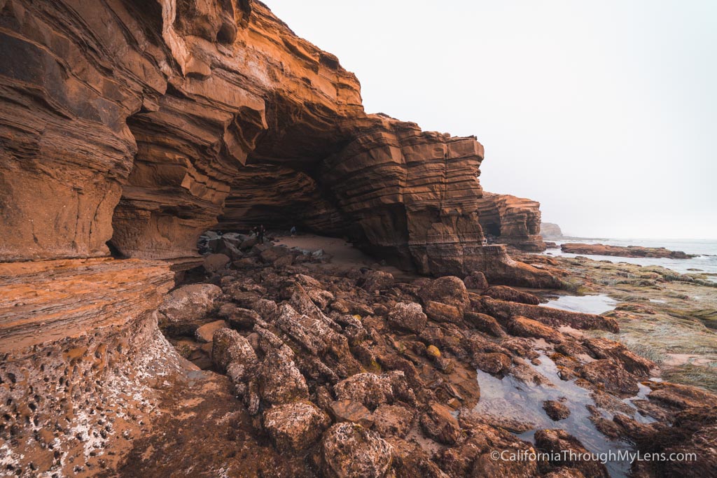 Sunset Cliffs Open Ceiling Sea Cave in San Diego - California Through ...