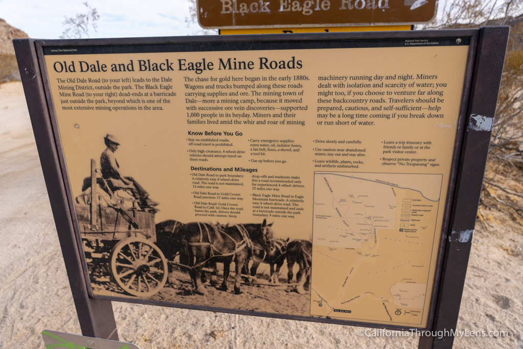 Off-roading to mines on Old Dale Road outside of Joshua Tree National ...