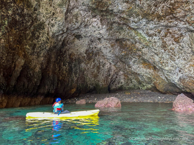 Kayaking Sea Caves on Santa Cruz Island in Channel Islands National ...